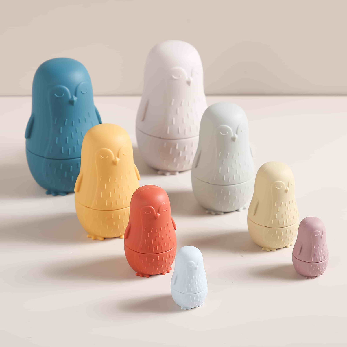 PenGuin Silicone Stacking Toy – MamimamiHome Baby